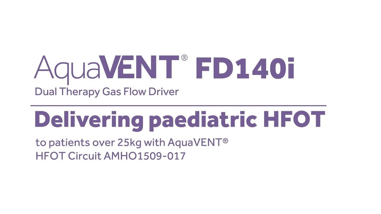 Video Thumbnail: Delivering Paediatric HFOT To Patients Over 25kg With ...